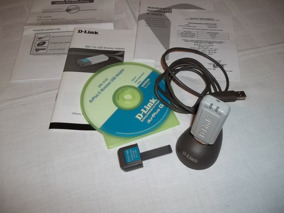 USB wireless adapter D-LINK DWL-G122 - Stick za Wi-Fi internet