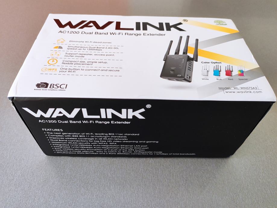 Wavlink AC1200 WIFI Repeater/Router/Access point 2.4/5Ghz NOVO!