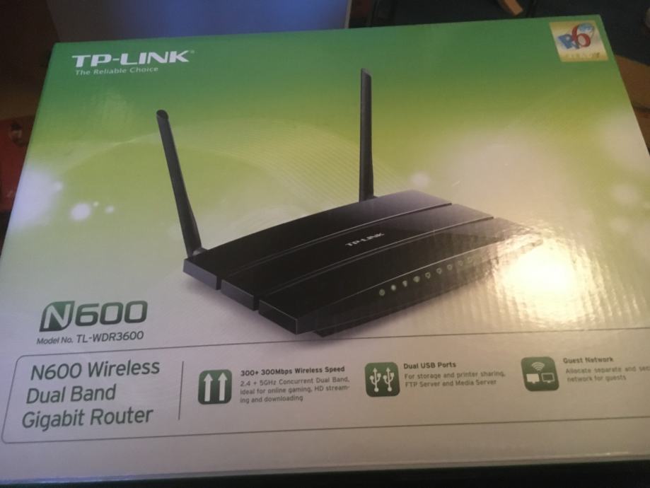 Wireless router TP-LINK TL-WDR3600, Gigabit