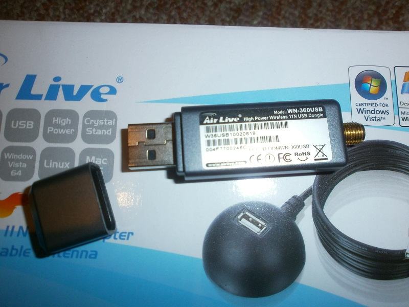 Wireless AirLive WN-360USB + AirLive 2,4GHz 10dBi antena