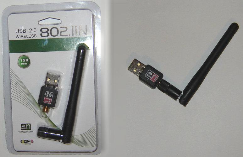 Wireless USB LAN Adapter 802.11b/n/g WiFi 150Mbps RALINK (NOVO)