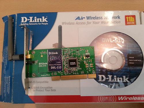 WLAN Mrezna Karta PCI D-Link Air DWL-510 802.11 b/g 54 Mbps 100% OK