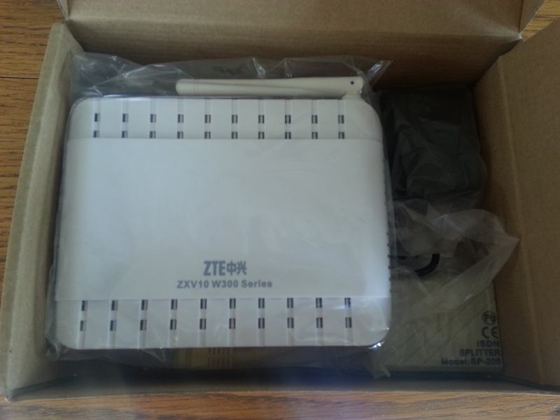 ZTE Wireless Wlan Router/Modem - ZTE ZXV10 W300B