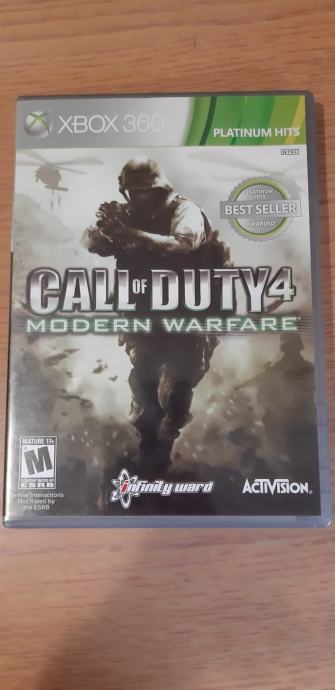 Call Of Duty 4 Modern Warfare za Xbox360, disk je očuvan, NTCS