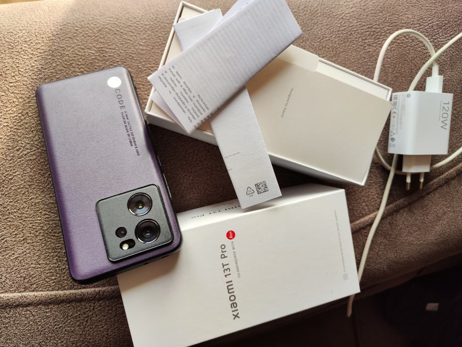 Xiaomi 13 T Pro Black 12GB RAM 512GB ROM sa GARANCIJOM