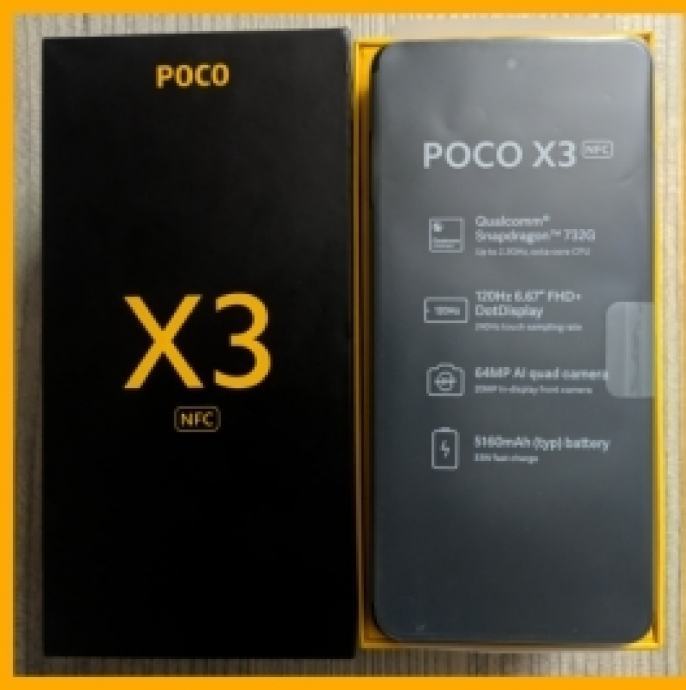 Xiaomi POCO X3 NFC nov ne korišten,6GB RAM/128GB ROM,račun, garancija