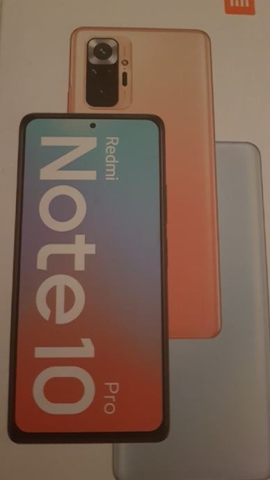 Xaomi Redmi Not 10 PRO,6GB/128GB,zlatno/bronza,Novi,kupljem u HT-u.