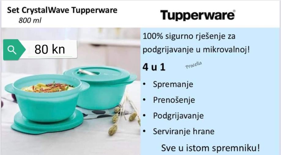 Tupperware Crystalwave 800ml