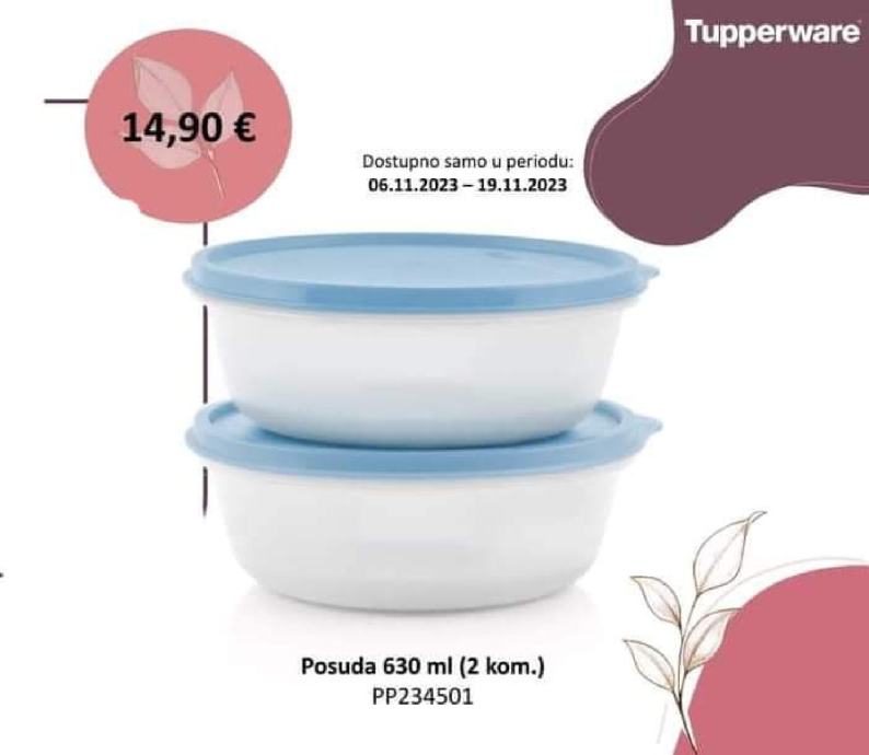 Tupperware posuda 630ml