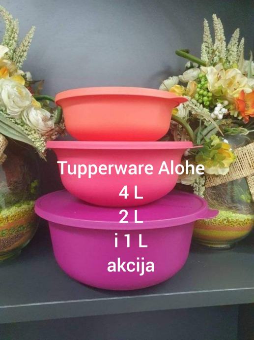 Tupperware set aloha 4 L,2 L i 1 L