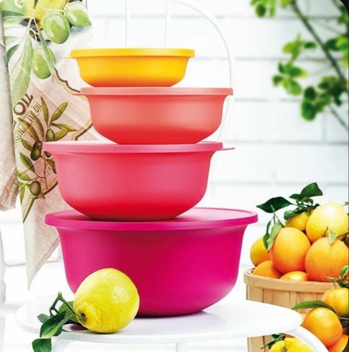 Tupperware set Aloha 4L , 2L ,1L i 450 ml