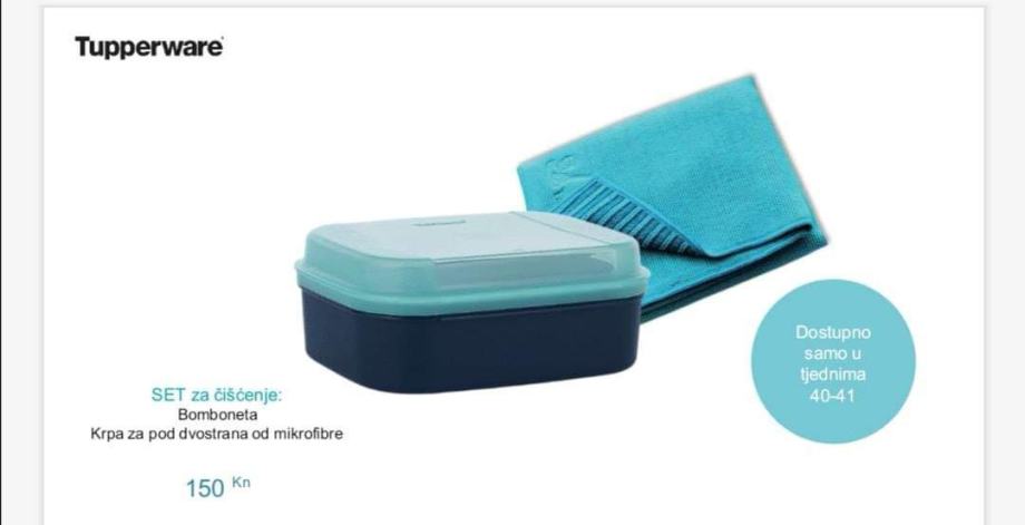 Tupperware set bomboneta i mop za pod