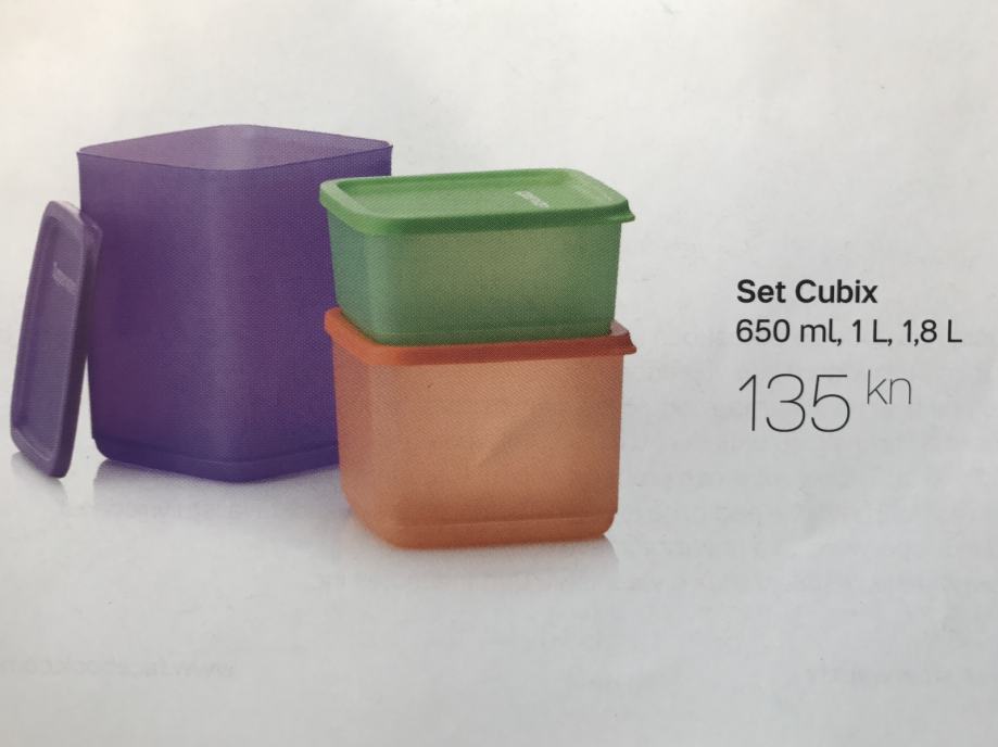 Tupperware set CUBIX