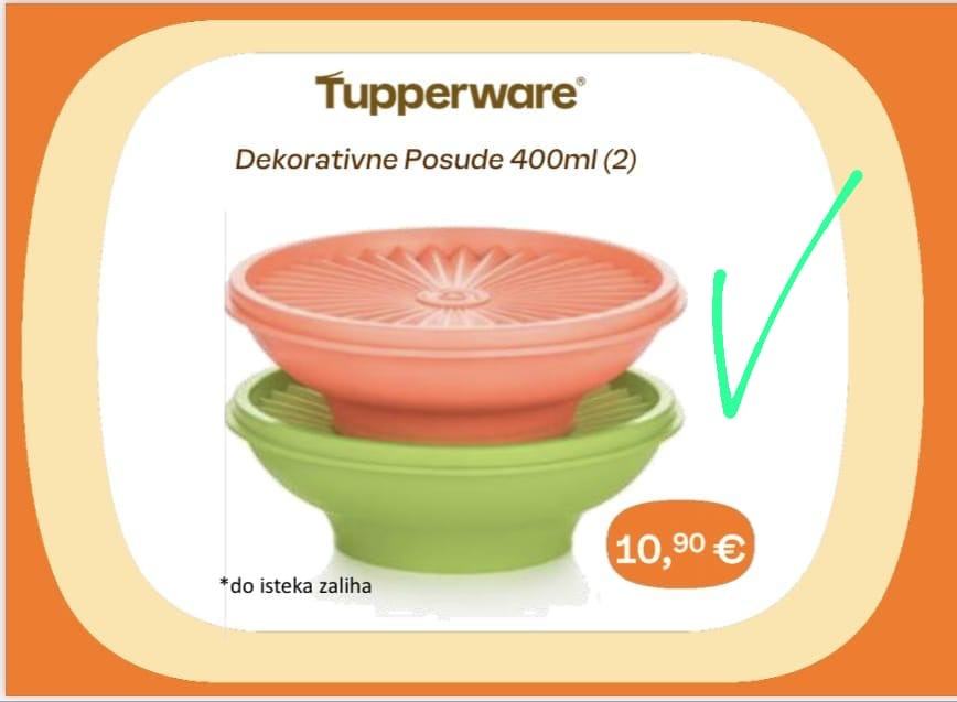 Tupperware set Dekoratvnih posudica