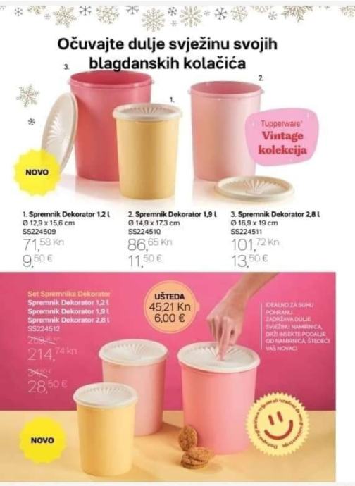 Tupperware set spremnika