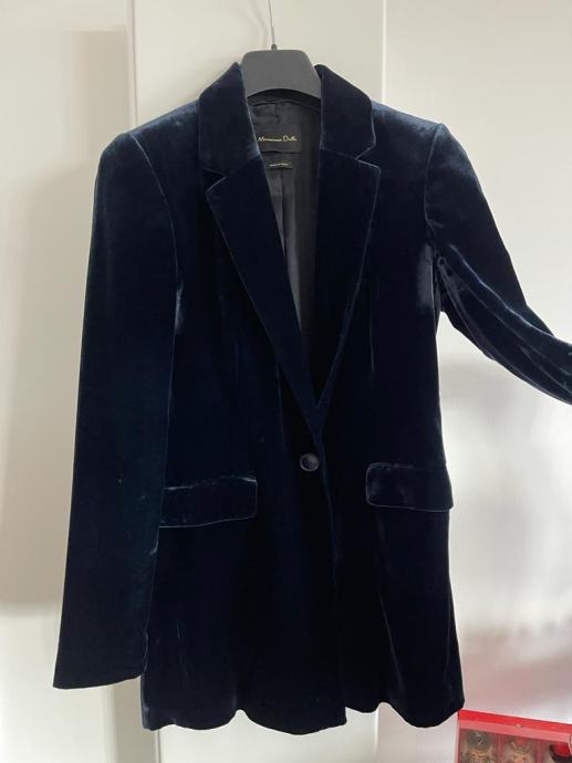Massimo Dutti tamno plavi velvet sako