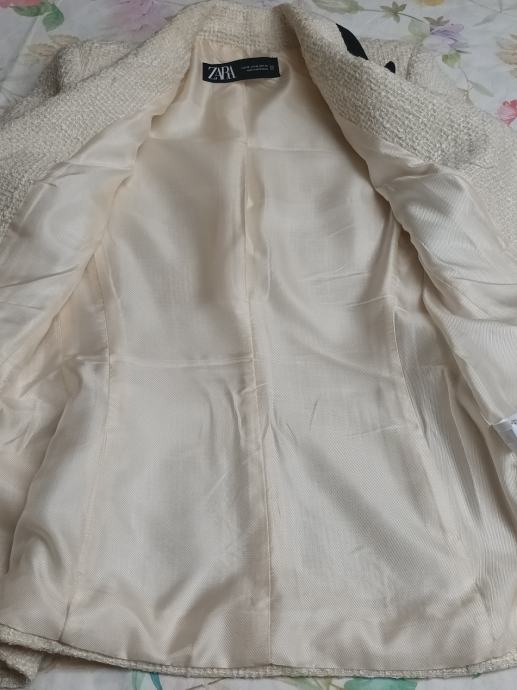 Tvid sako ZARA xs novo ecru