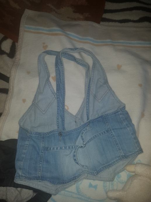 jeans prsluk zenski L
