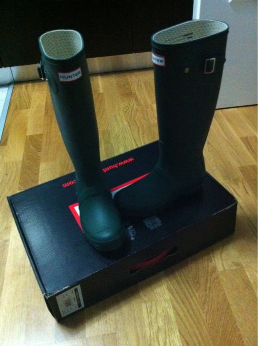 Hunter zelene gumene cizme