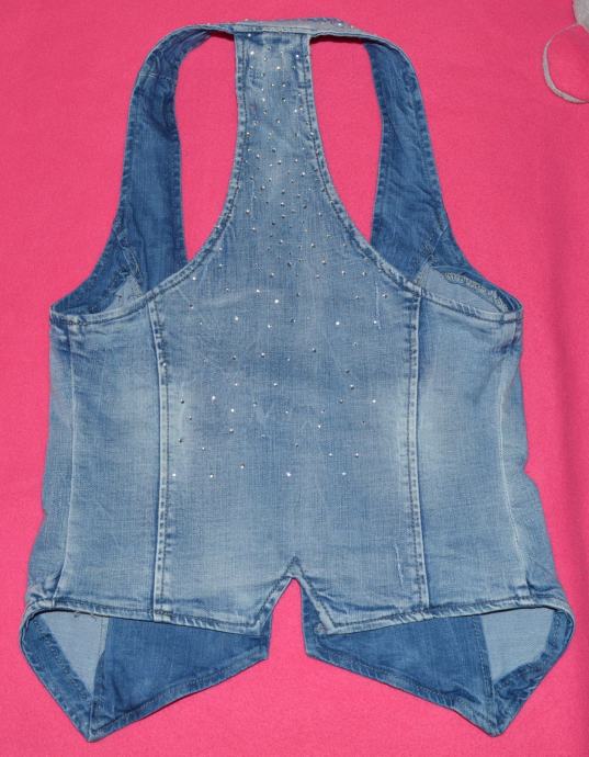 Jeans prsluk, vel S