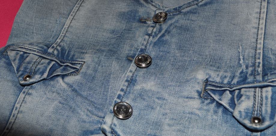 Jeans prsluk, vel S