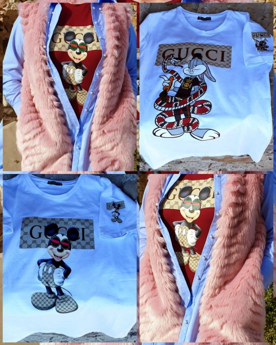 GUCCI Mickey Mouse ATRAKTIVNE MAJICE NOVE !! M-L-XL