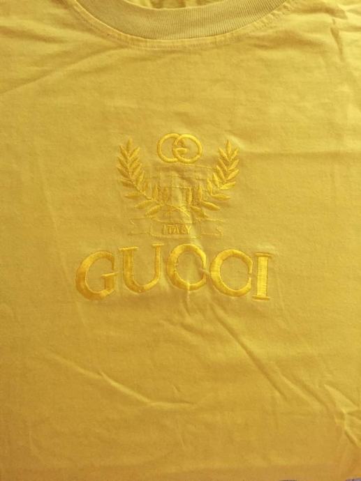 GUCCI replika oversized žuta majica kratkih rukava