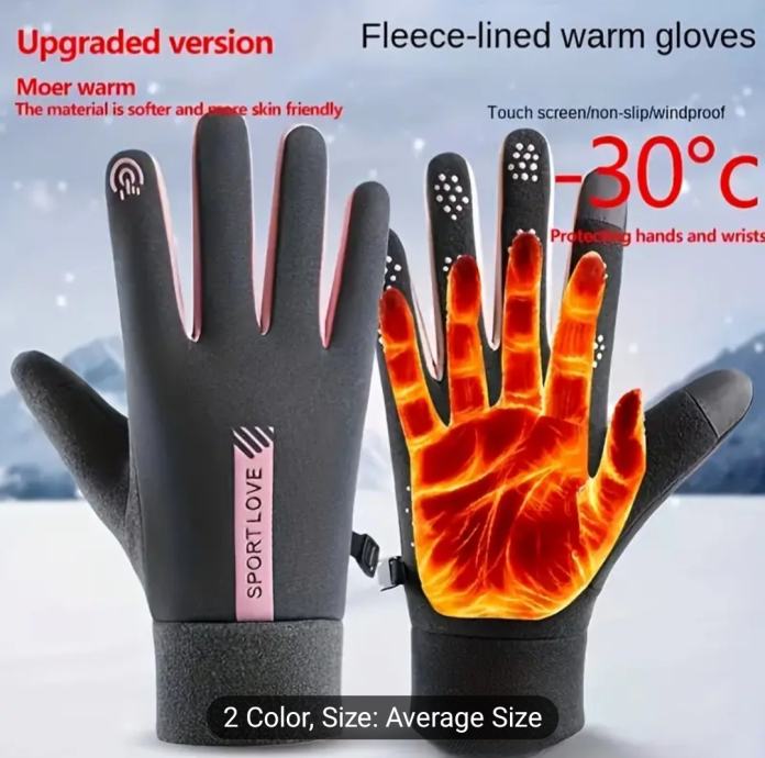 Zimske ženske sportske rukavice za niske temperature, touch screen