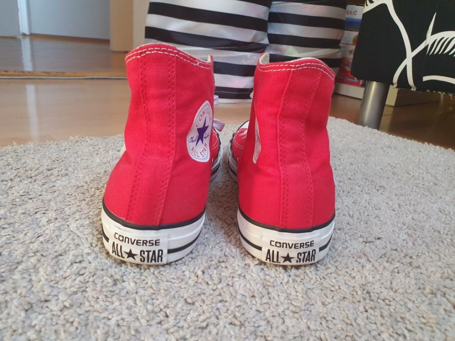 Converse All Star visoke crvene tenisice, vel. 39,5