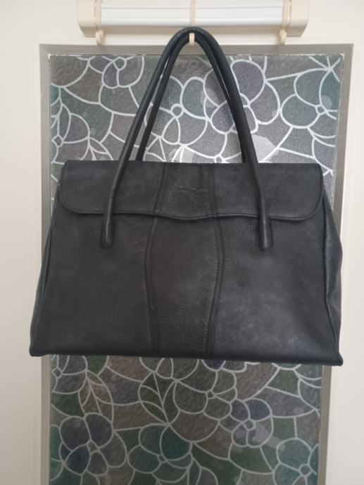 Kožna nova siva torba Galko