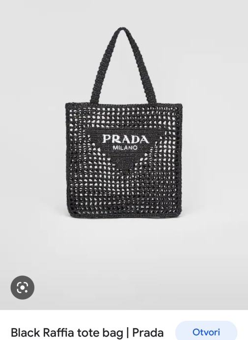 Prada Milano Raffia torba