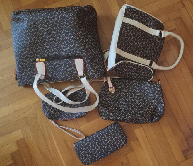 set zenskih torbi 5kom