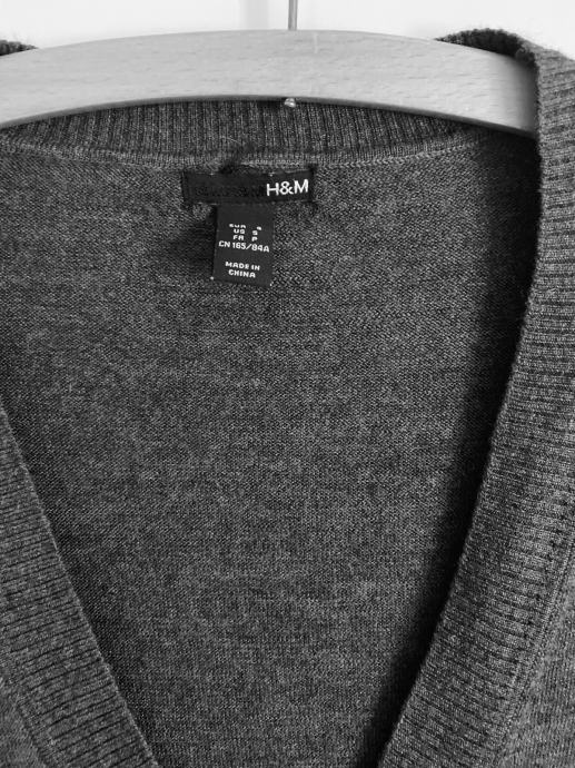 Pulover sivi bez rukava