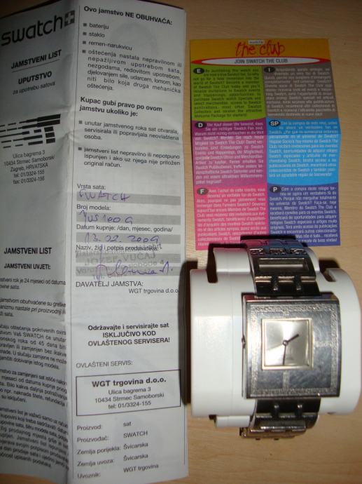 RUCNI ŽENSKI SAT SWATCH MIRROR TIME