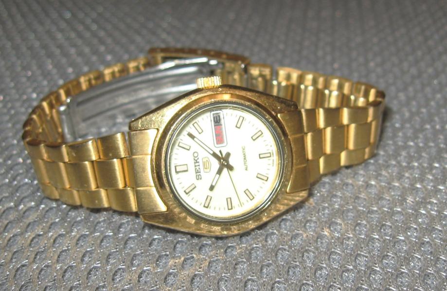 Vintage SEIKO 5 Automatic 4206-0500 Gold Plated Ladies Watch