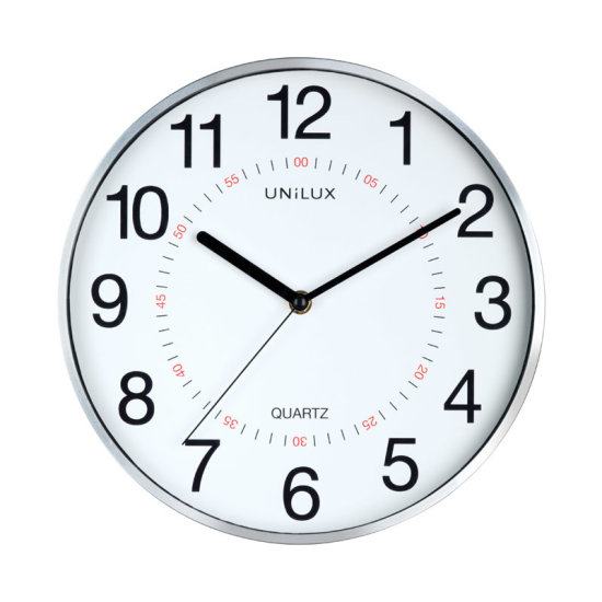 Zidni kvarcni novi sat bijele boje fi 35 cm