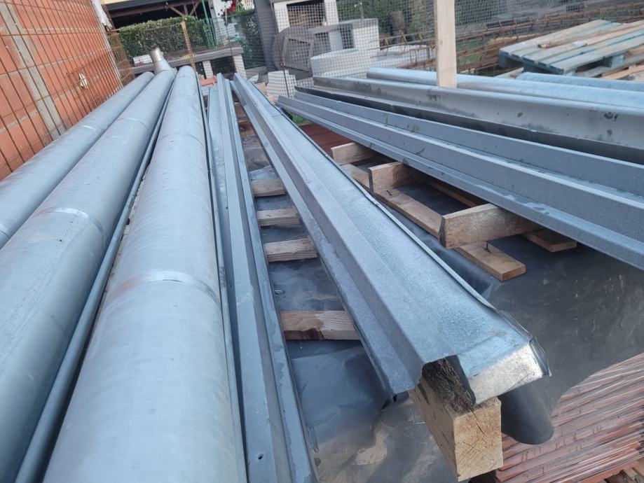 Krovna limarija - oluci/žlijebovi, veterlajsne, cijevi