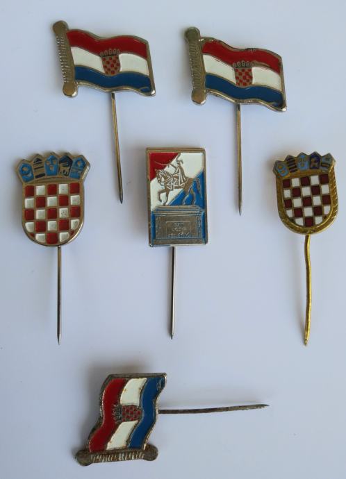 Lot HR znački - hrvatska zastava, grb,