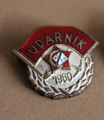 Značka - Udarnik- iz 1960. g.