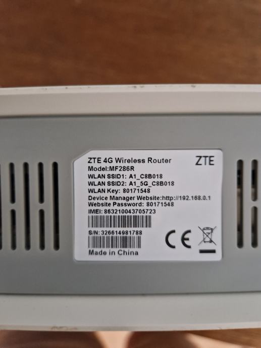 ZTE 4g Wireless router ruter