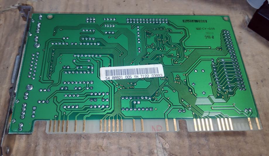 Retro zvučna kartica ACER FX-16 ESS AUDIODRIVE 1868F ISA