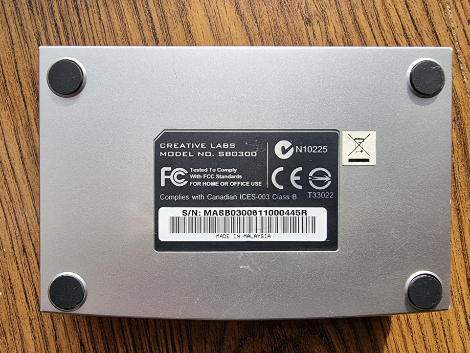 Zvučna kartica Creative Sound Blaster Audigy Hi-Speed USB (SB0300).