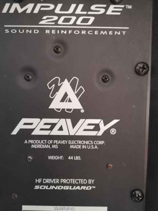 Peavey impulse 200 full range U. S. A