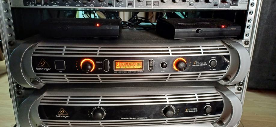 SUB 4x BASS binovi 4000w RCF i B&C+ Behringer 12000w pojačalo + kablov