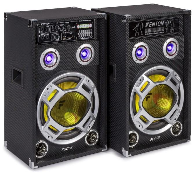 Tronios FENTON KA-12 Active Speaker Set 12 USB/RGB LED 1200W