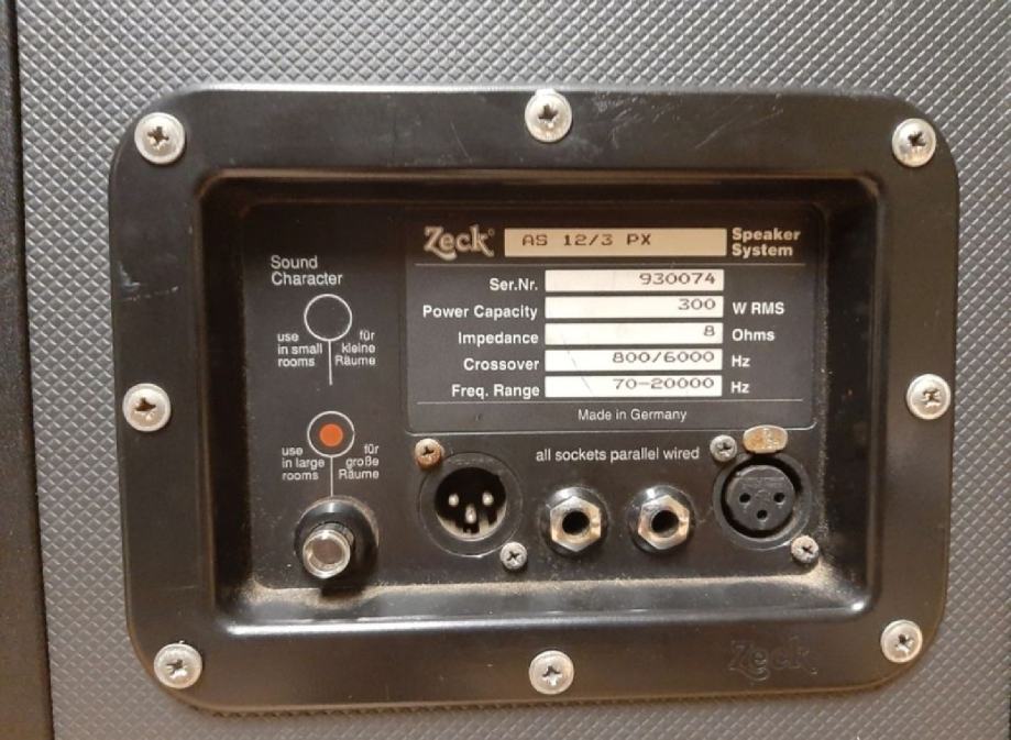 Zeck 12/3 zvučnici