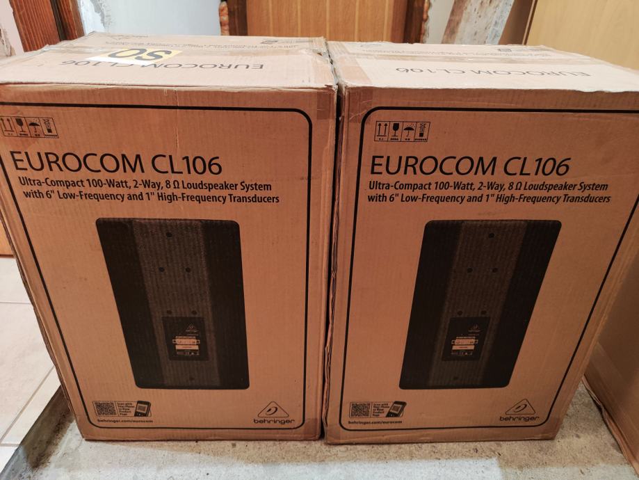Behringer Eurocom CL106WH instalacijska pasivna zvučna kutija (2 kom.)