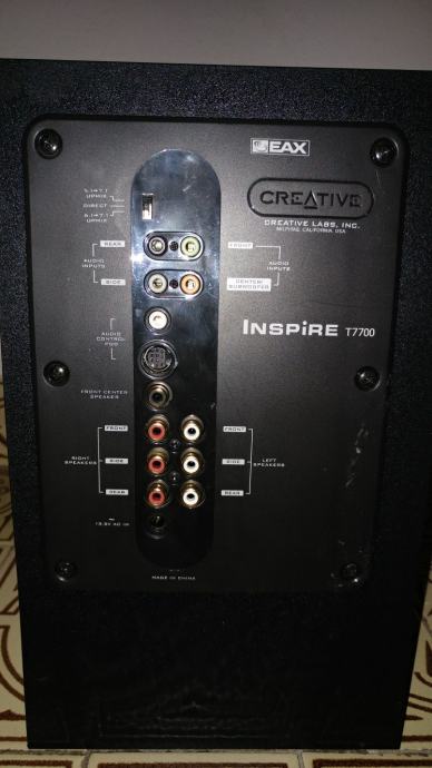 Creative Labs Inspire T7700 7.1 surround sustav zvučnika
