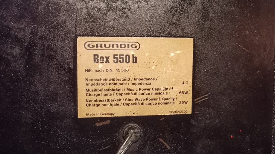 Grundig box 550b