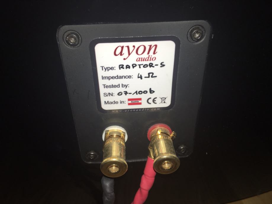 Hi-Fi vrhunski zvučnici Ayon Raptor S - piano black boja - 3.600 eur!